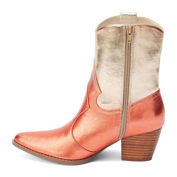 Coconuts by Matisse Bambi Western Boot Gold – The Wander Shop