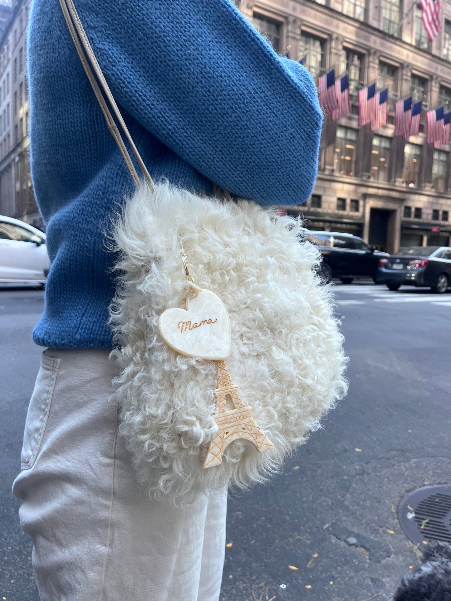 Hand-painted Mama Heart Acetate Bag Charm + Keychain – The Wander Shop