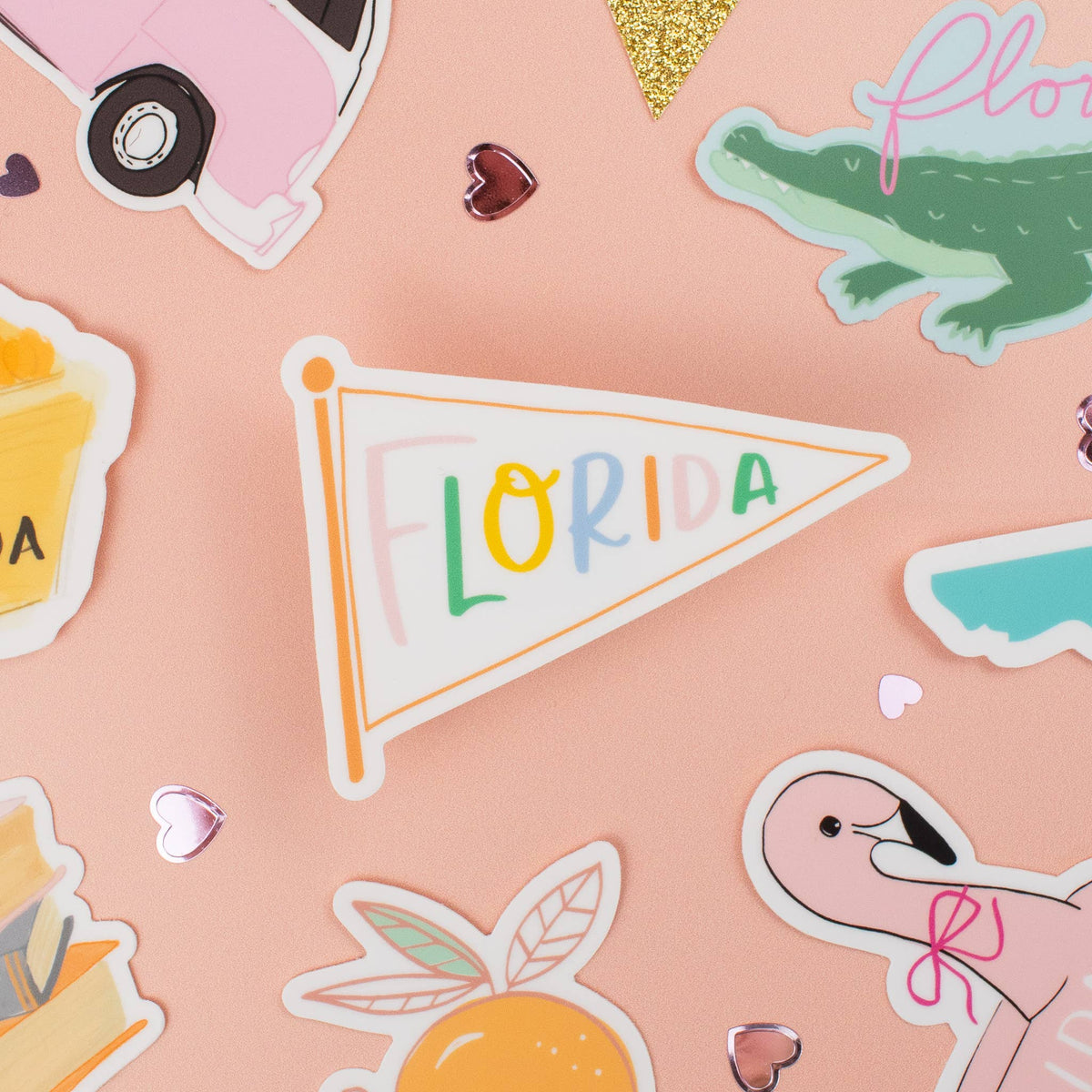 Rainbow Florida Pennant Sticker – The Wander Shop