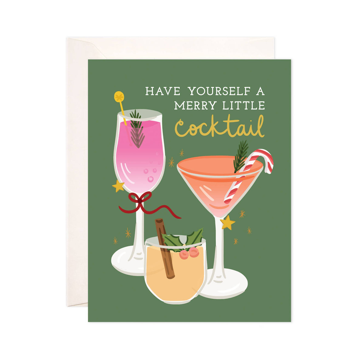 Merry Cocktail Greeting Card – The Wander Shop